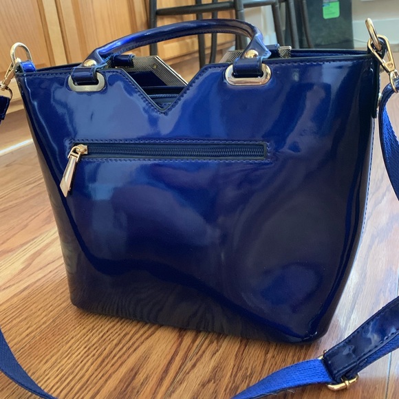 Bags | Dark Blue Jeweled And Sequenced Purse | Poshmark